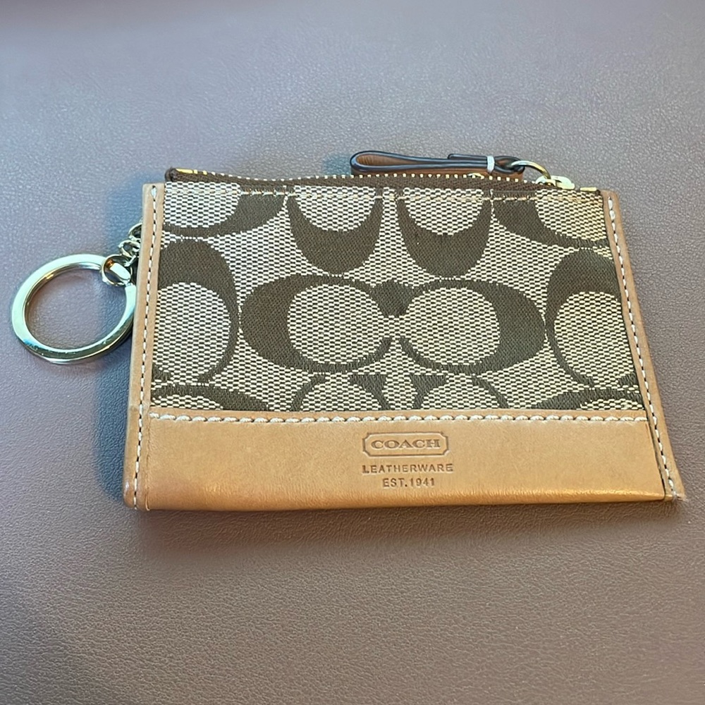 Coach Signature Mini Skinny Card Case - Gem